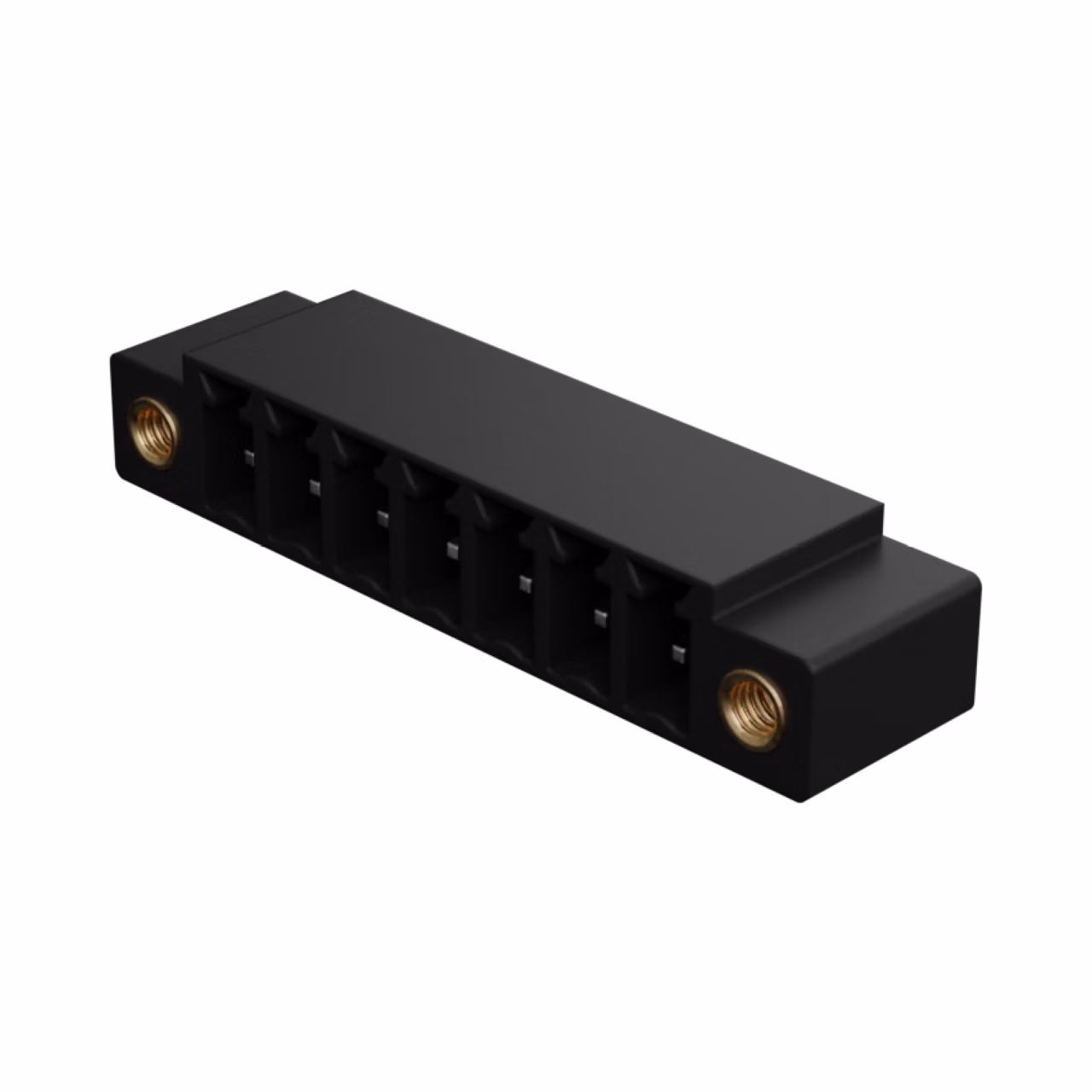 3.81mm Pitch Eurostyle Right-Angle PCB Header, with Threaded Retention Inserts, 7 Circuits for sale