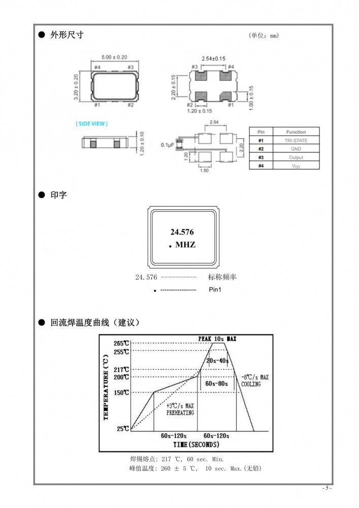 JWT YC4024M57633T8188101 datasheet page 6
