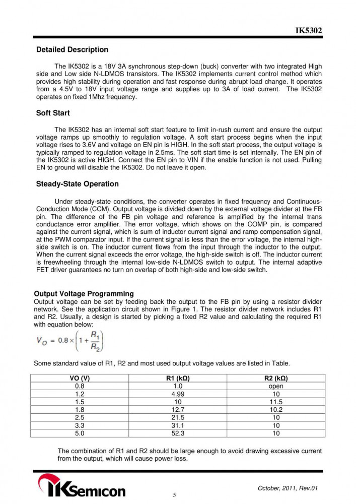 IK5302DT datasheet page 5