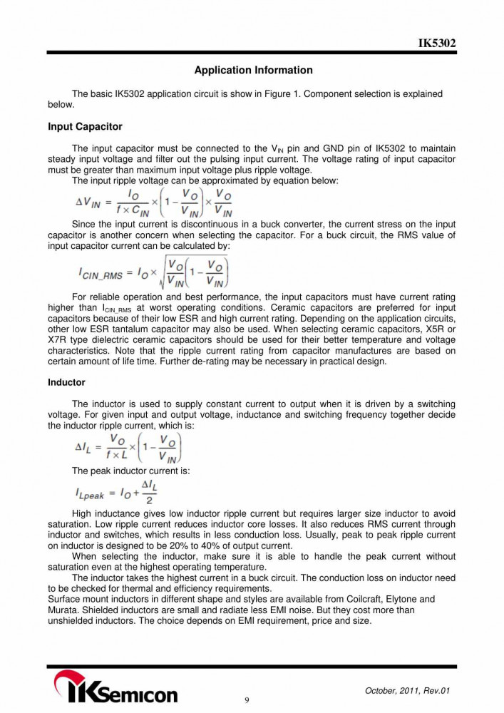 IK5302DT datasheet page 9