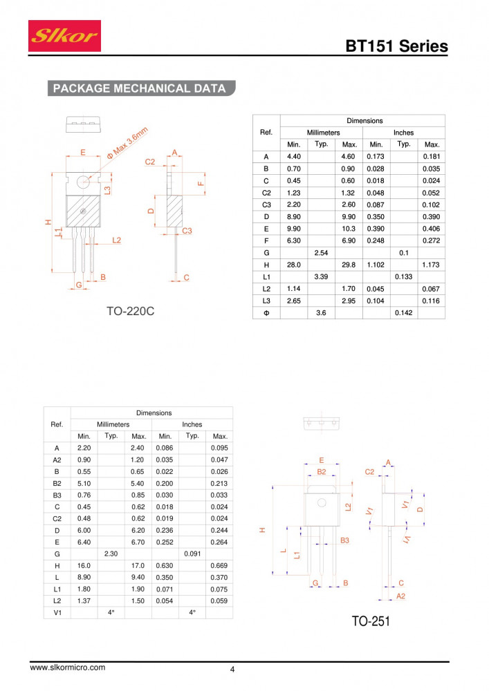 BT151D-600R datasheet page 4