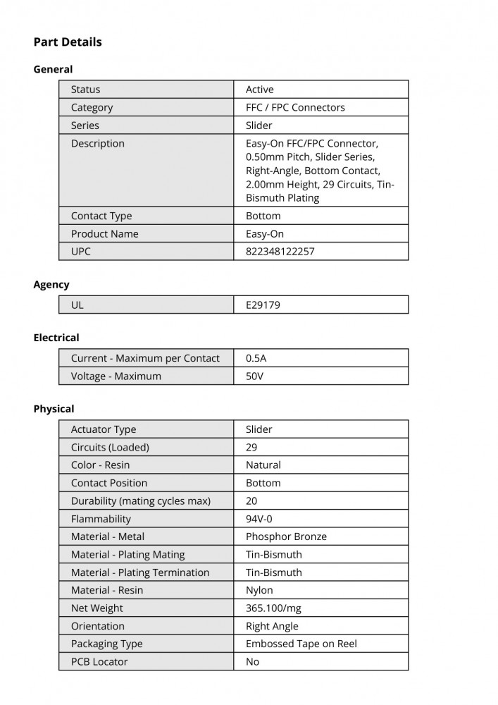 MOLEX 524372972 technical document page 2