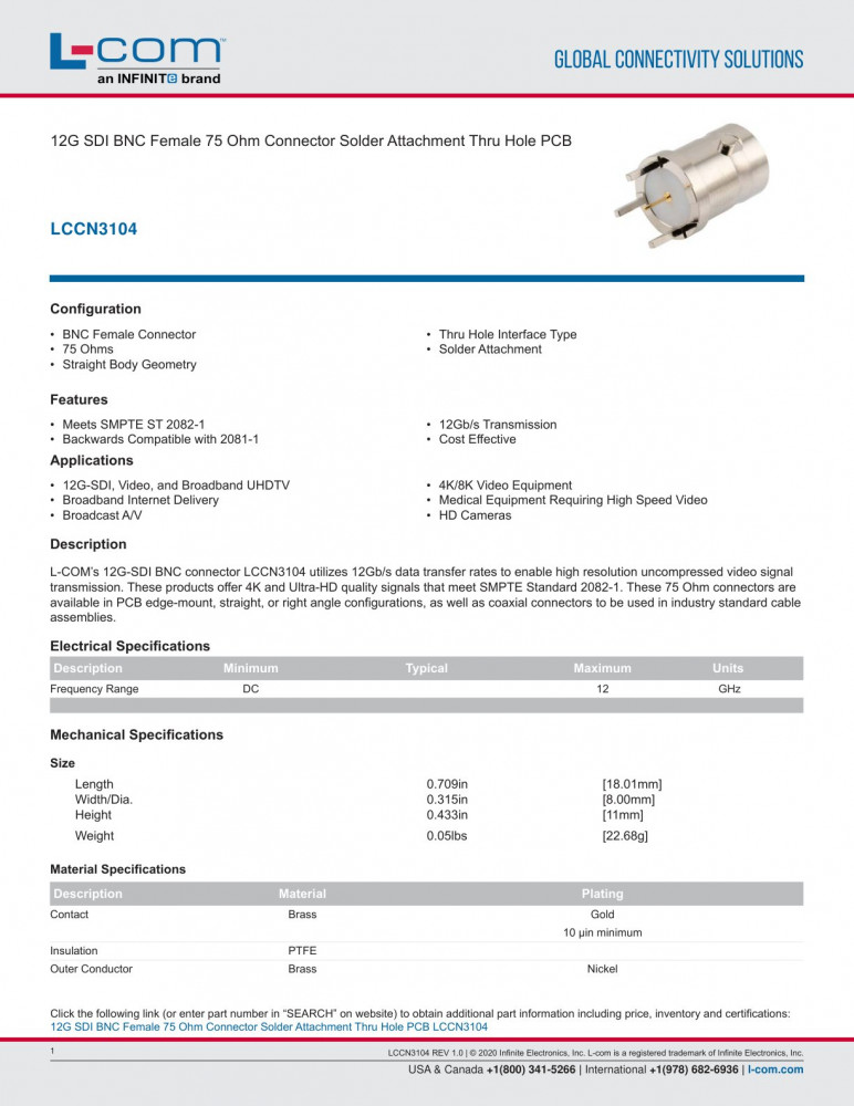 LCCN3104 technical document page 1