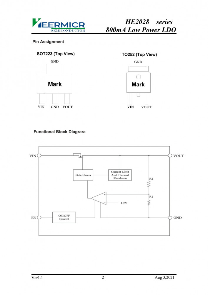 HE2028A50GR datasheet page 2