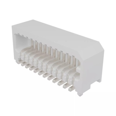 SlimStack Board-to-Board Connector, 0.80mm Pitch, Plug, 5.65mm Mated Height, 24 Circuits, Right-Angle, with Boss for sale