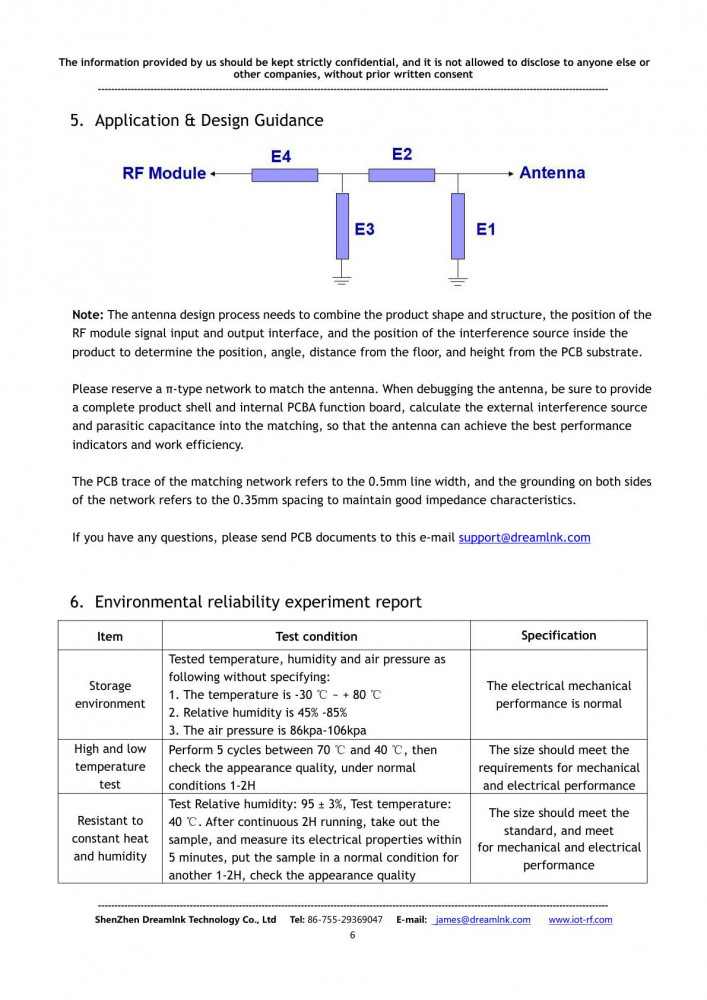 DreamLNK F1 technical document page 6