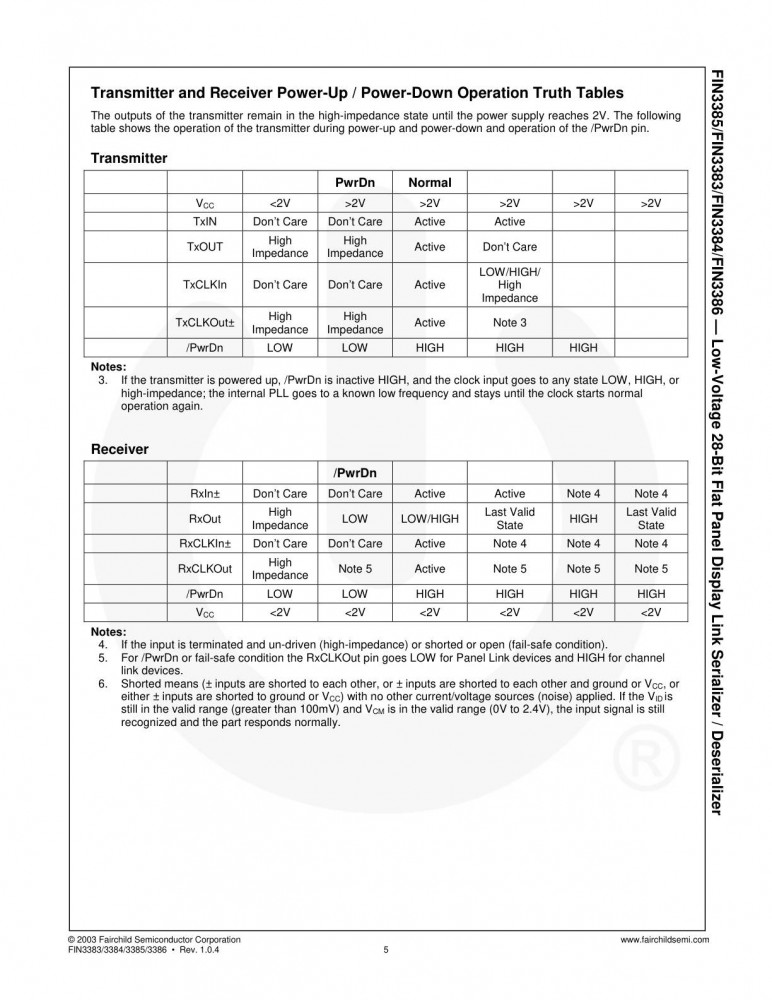FIN3383 datasheet page 5