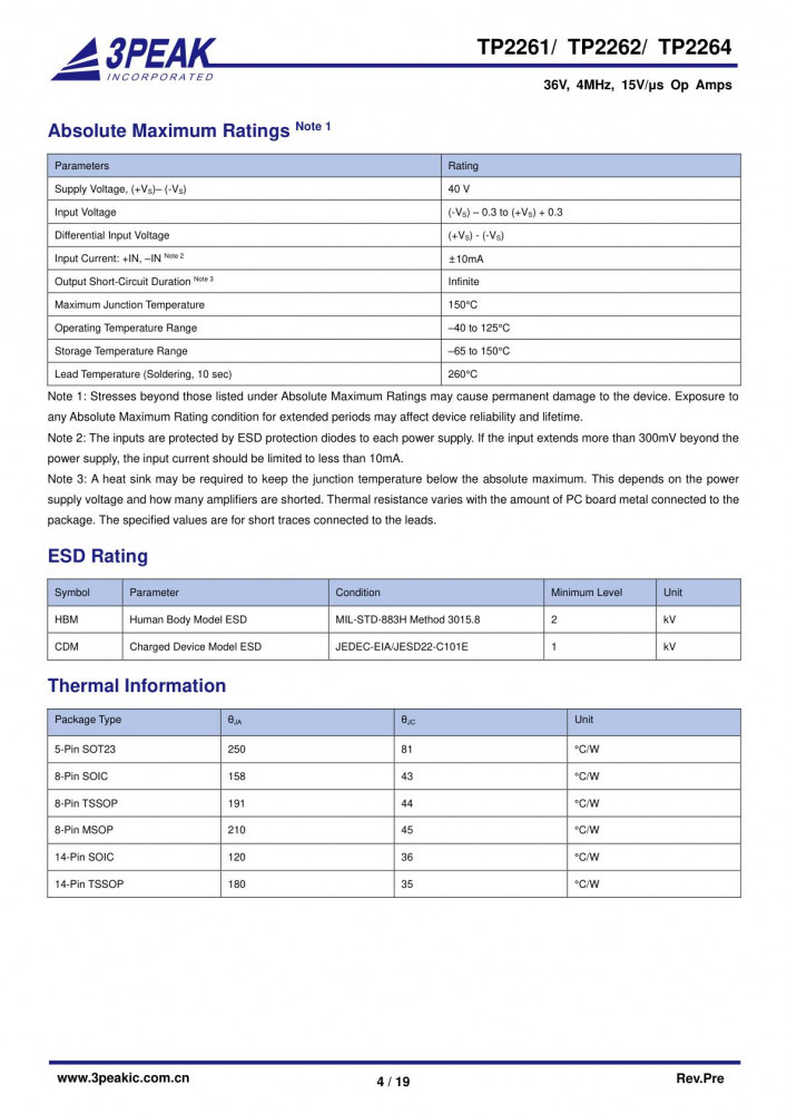 TP2262-SR datasheet page 4