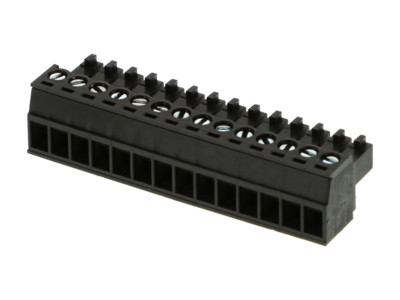 3.50mm Pitch Eurostyle Horizontal Plug, with Standard Imprinting, Black, 14 Circuits
