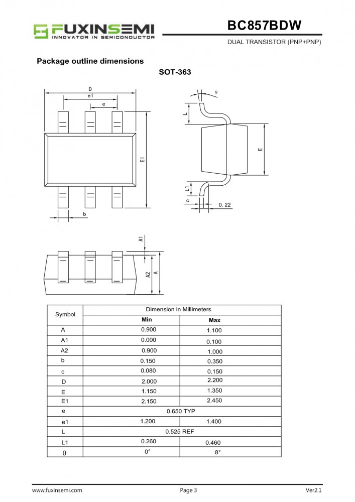 BC857BDW datasheet page 3