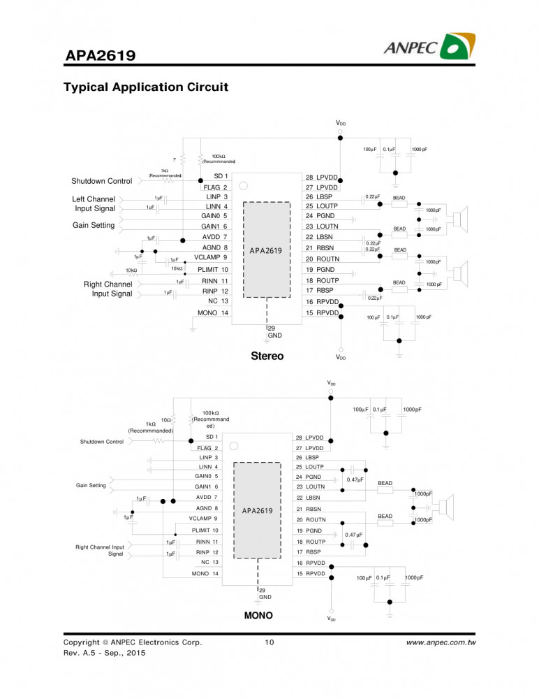 APA2619 datasheet page 10