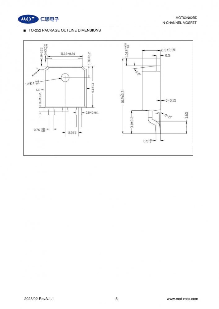 MOT60N02BD datasheet page 5