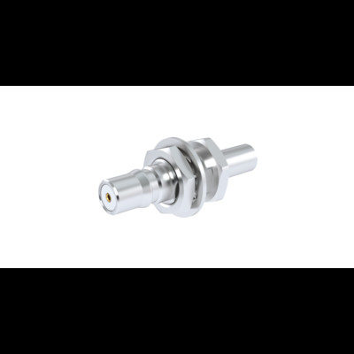 SMA / SQUARE FLANGE JACK RECEPTACLE WITH TAB CONTACT