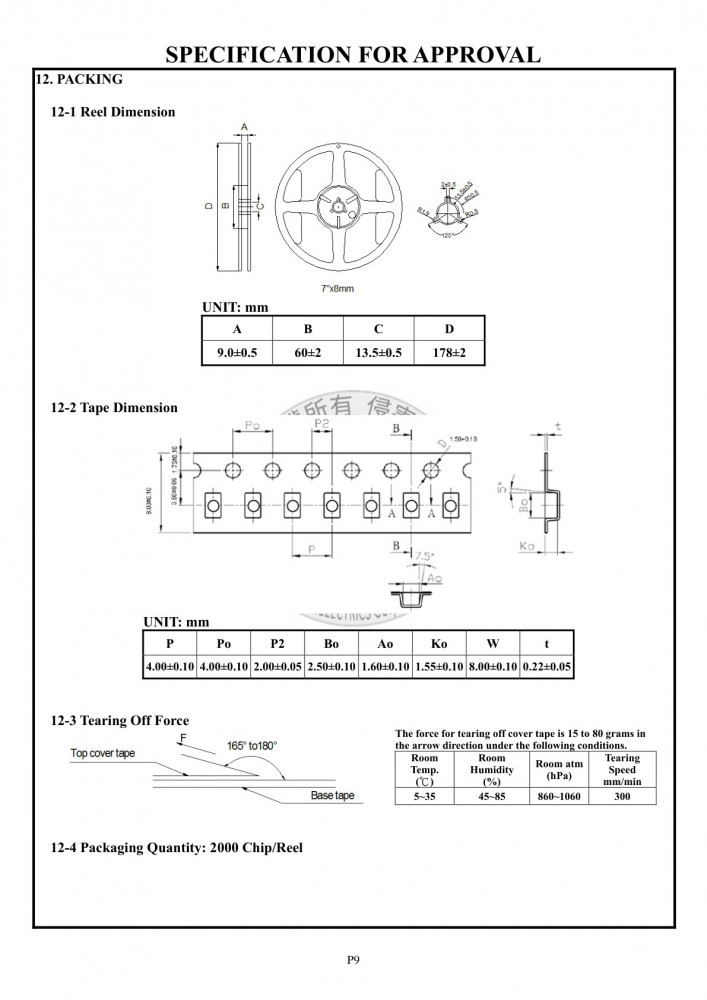 PSA 0805F-4R7K-DLRH01 approval specification page 10