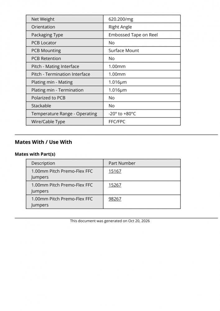 MOLEX 528522470 document preview, page 3