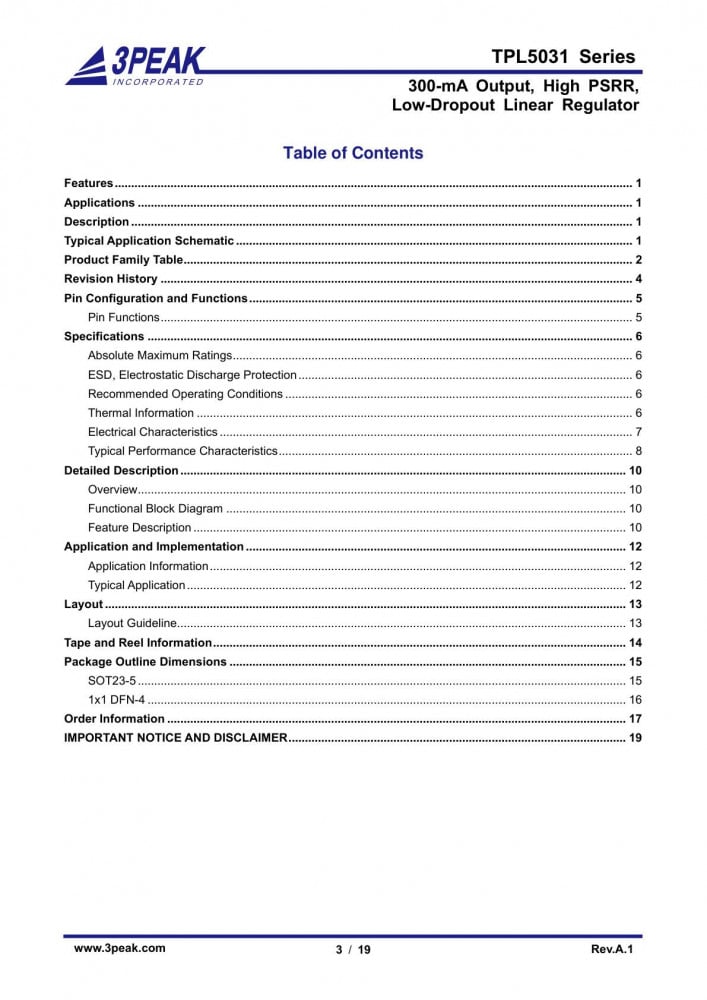 TPL5031 datasheet page 3