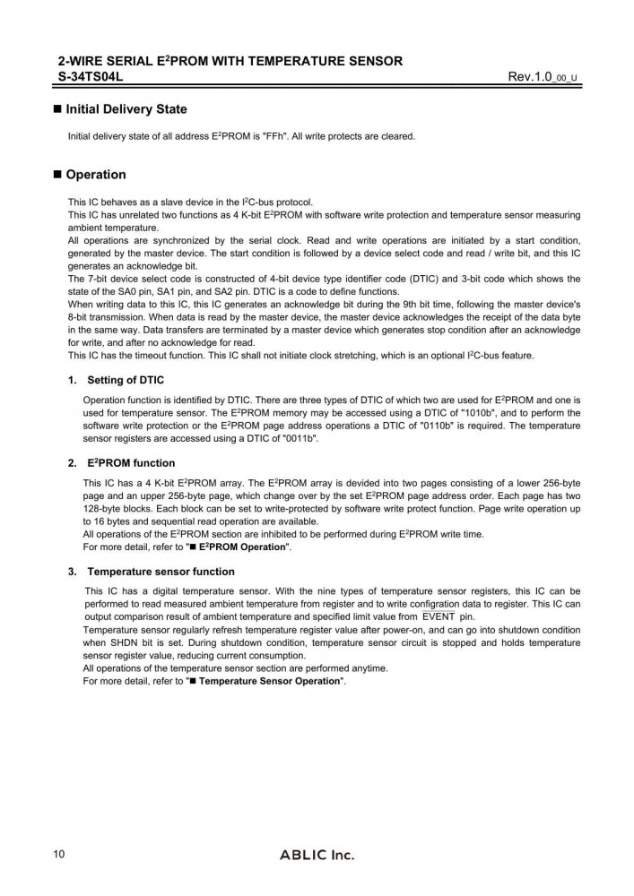 ABLIC S-34TS04L datasheet page 10