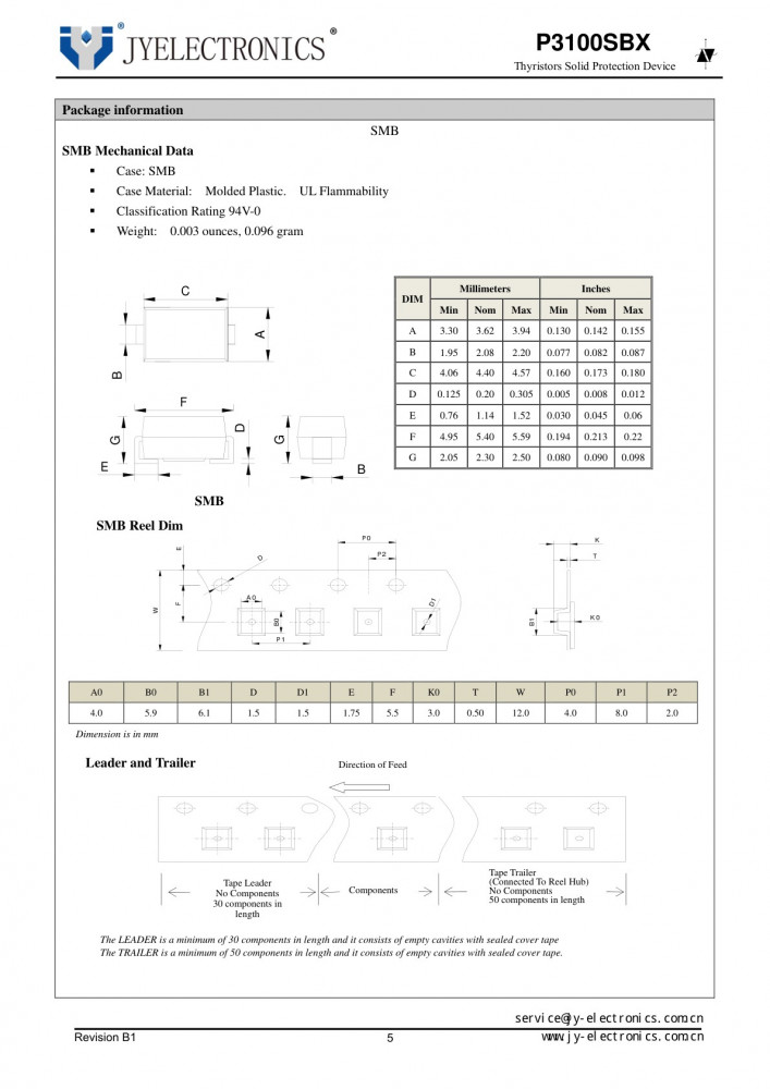 P3100SBX datasheet page 5