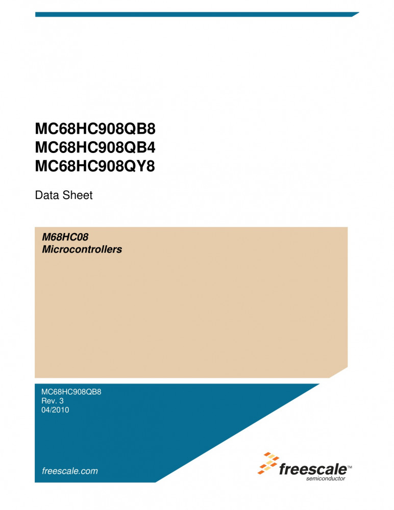 MC908QY8CDT datasheet page 1