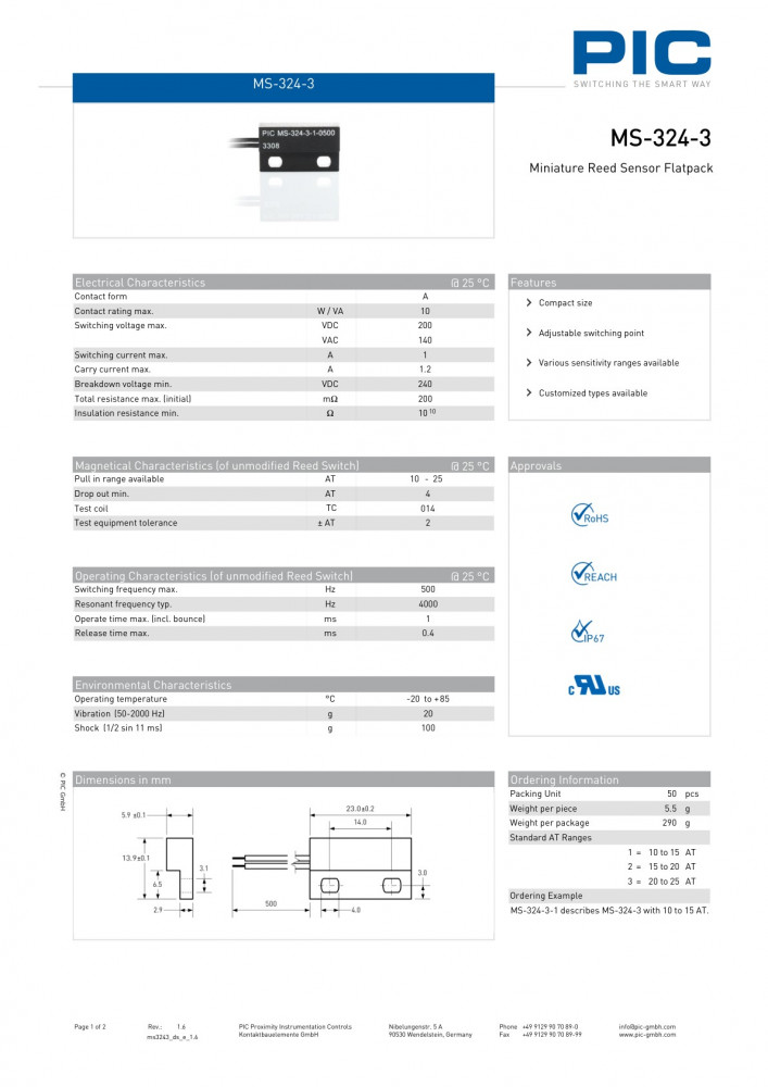 MS-324-3 product documentation page 1