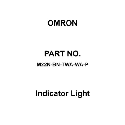 OMRON M22N-BN-TWA-WB-P Pilot & Indicator Light