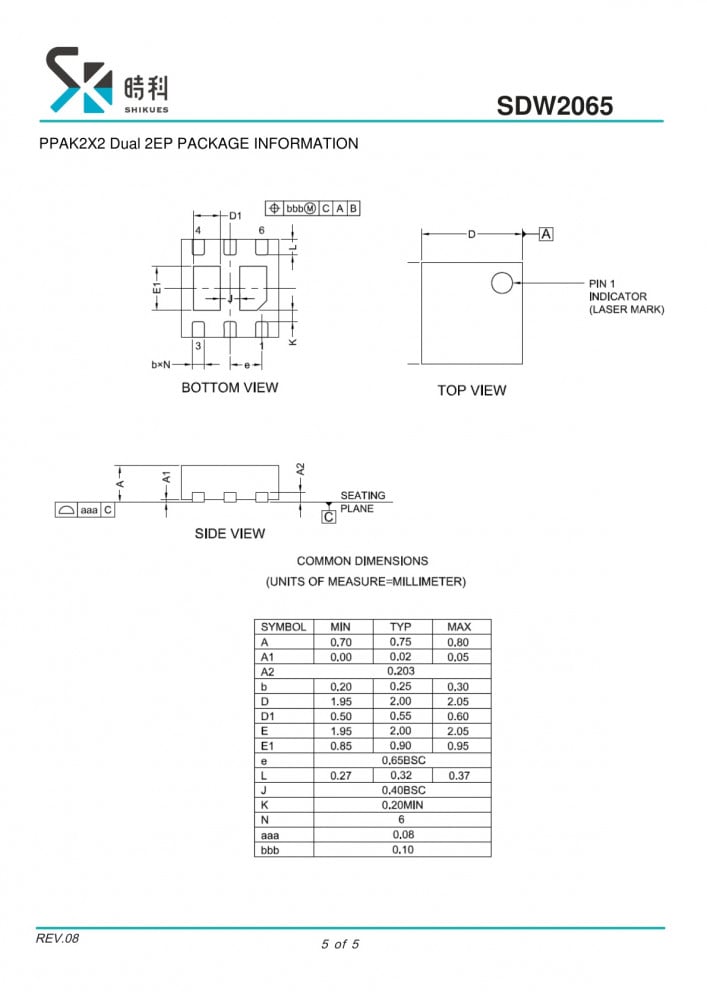 SDW2065 datasheet page 5