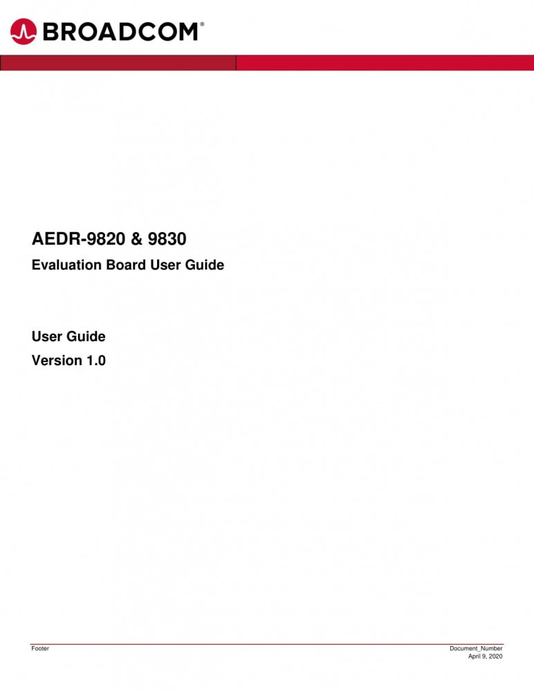 HEDS-9820EVB evaluation board guide page 1
