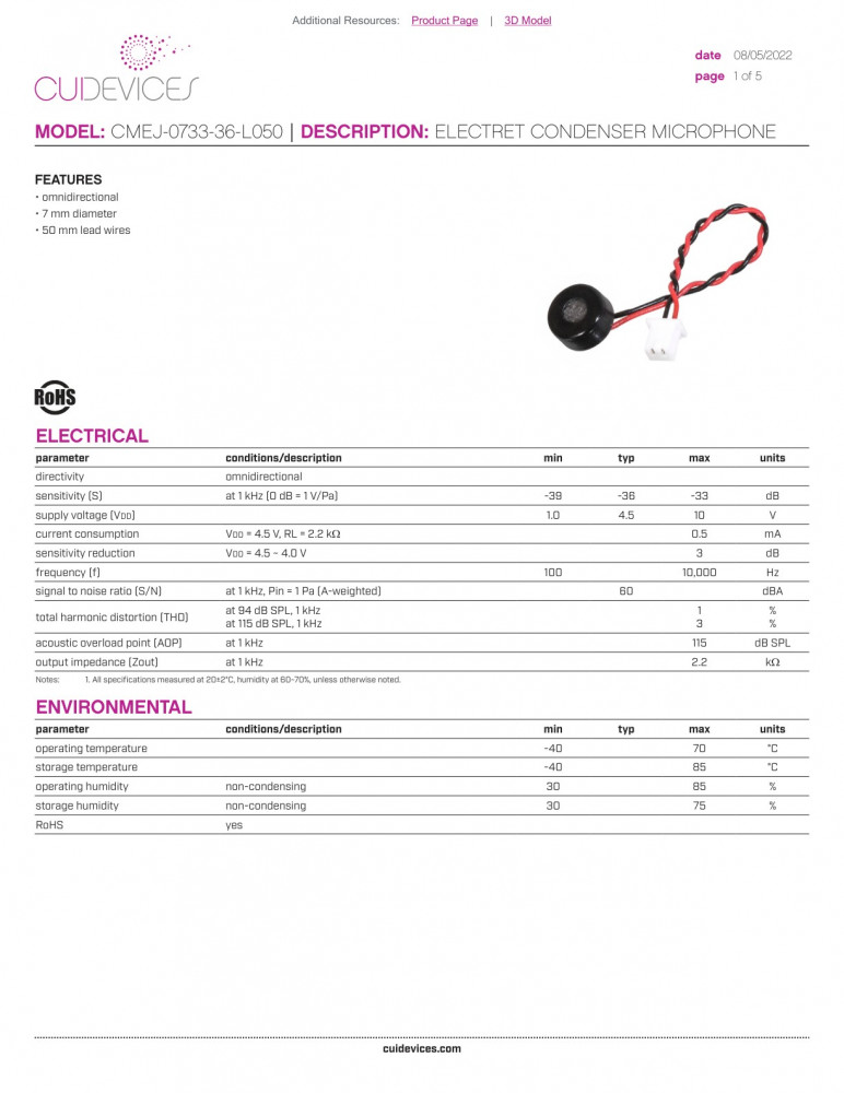 CMEJ-0733-36-L050 datasheet page 1