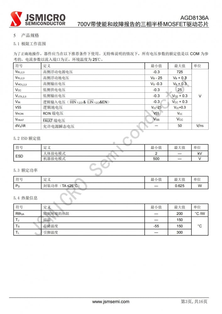 AGD8136A-JSM datasheet page 3