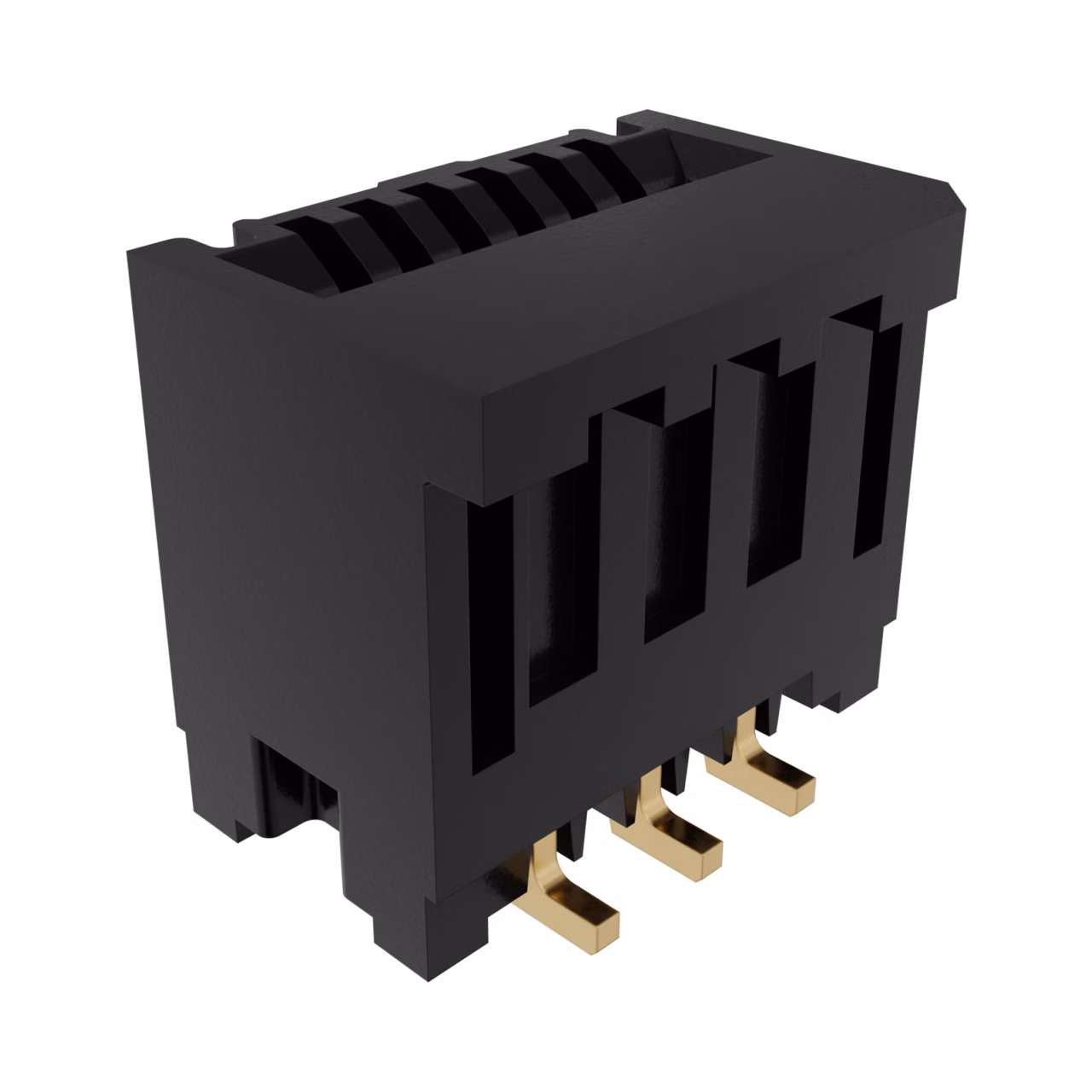 Easy-On FFC/FPC Connector, 0.50mm Pitch, Surface Mount, Vertical, Non-ZIF, Reverse Footprint, Gold Plating, Black, 6 Circuits for sale