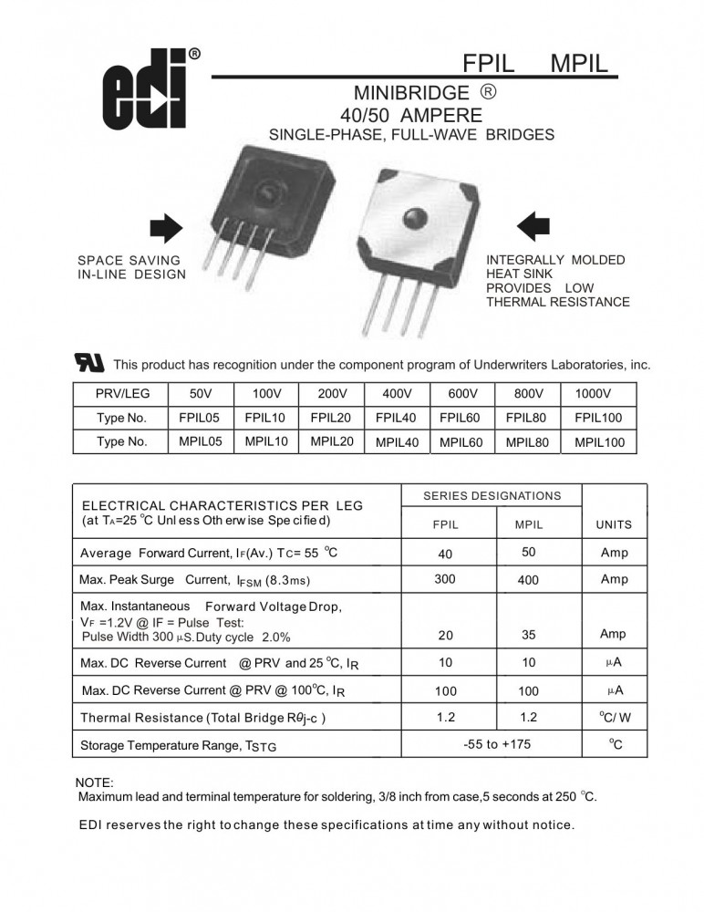 MPIL100 MiniBridge technical document page 1
