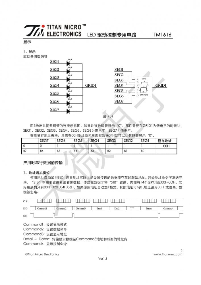 TM1616 datasheet page 5