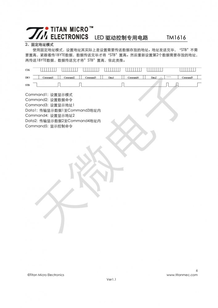 TM1616 datasheet page 6
