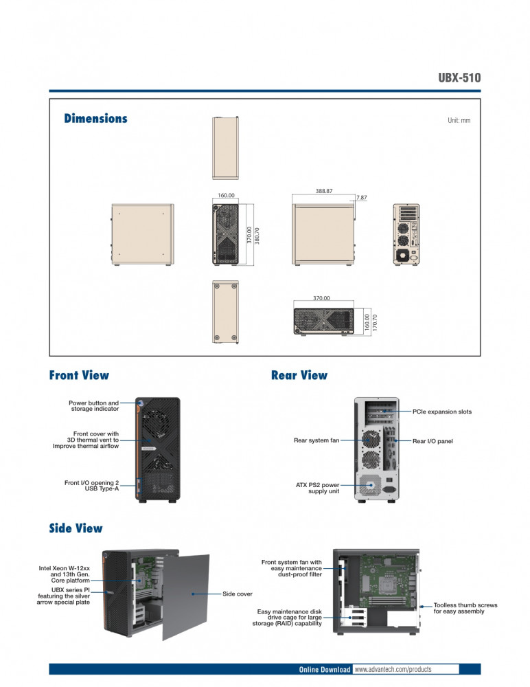 UBX-510SZ product document page 2