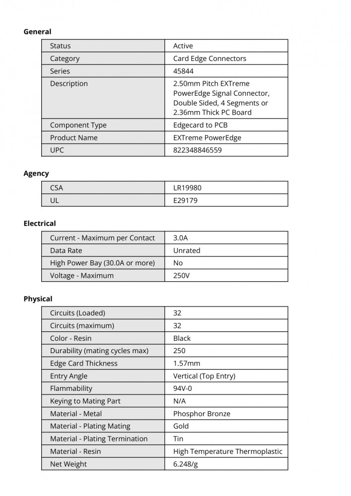 MOLEX 458440003 technical document image 2
