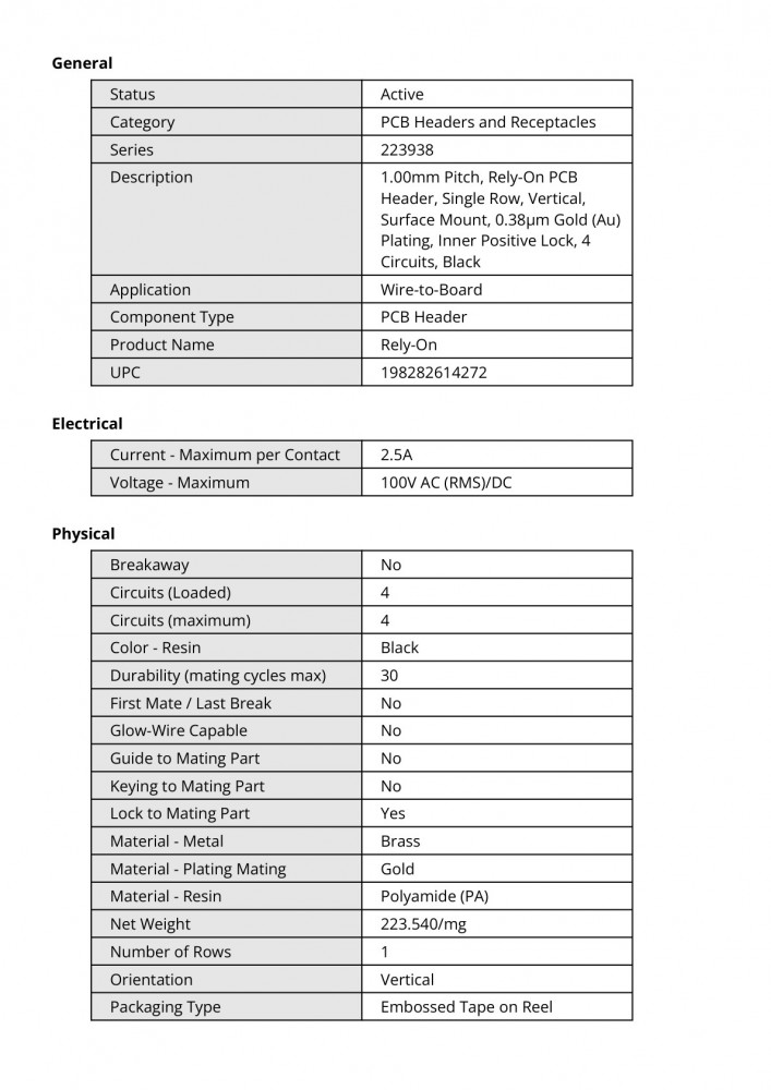 Product technical document image, page 2