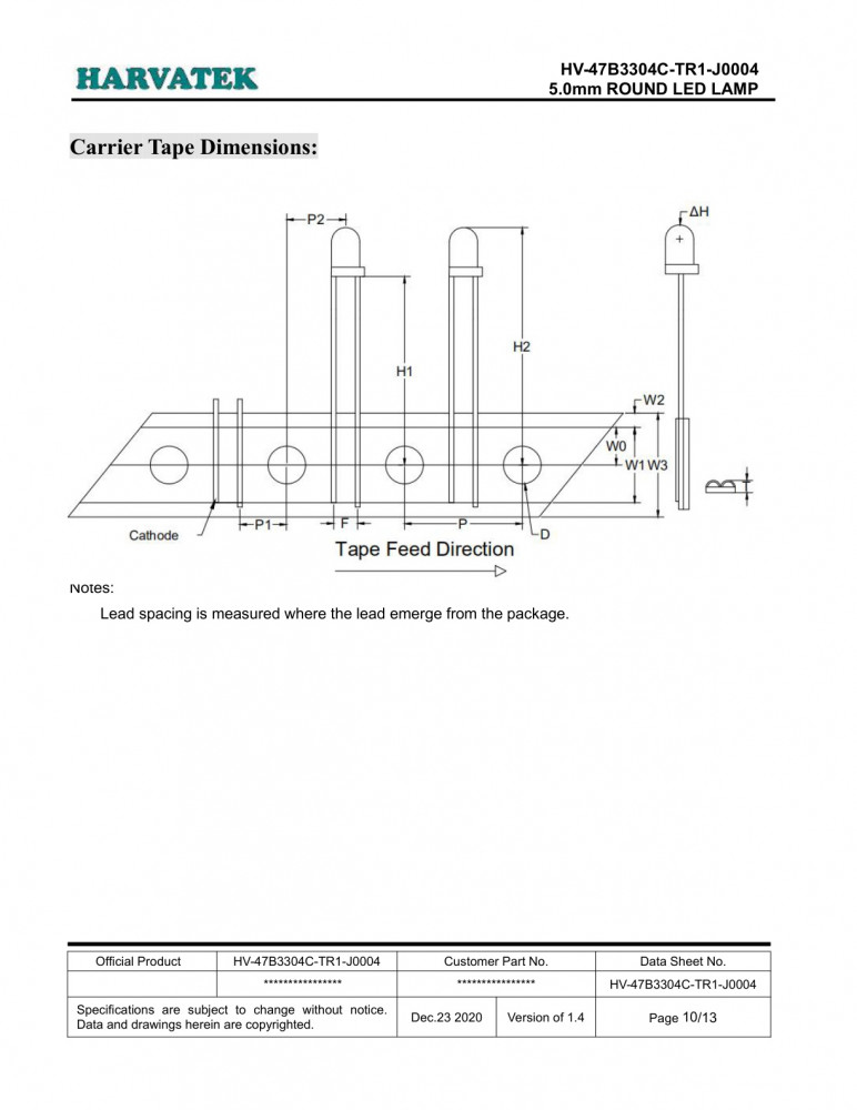 HV-47B3304C-TR1-J0004 datasheet page 10