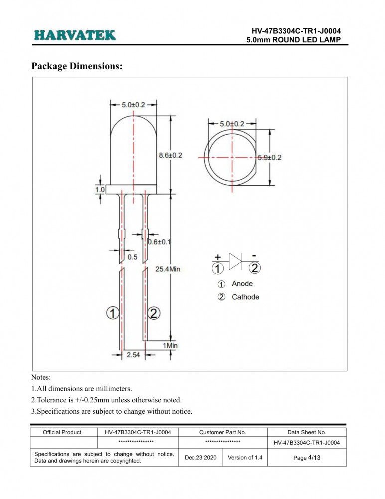 HV-47B3304C-TR1-J0004 datasheet page 4