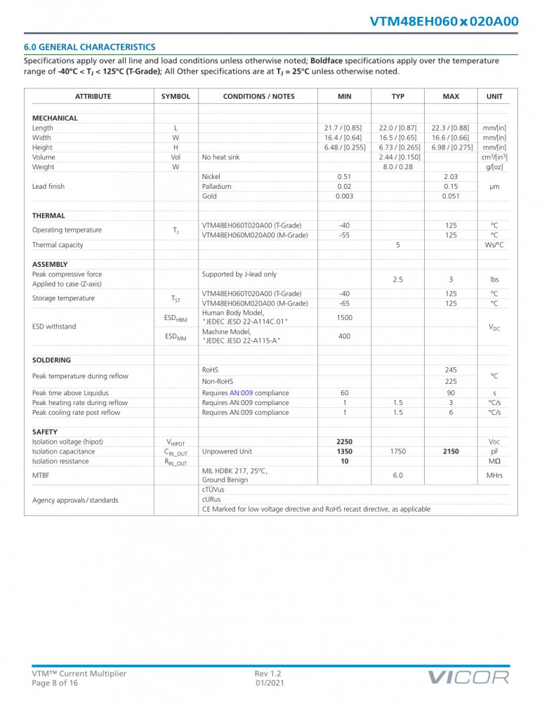 VTM48EH060M020A00 datasheet page 8