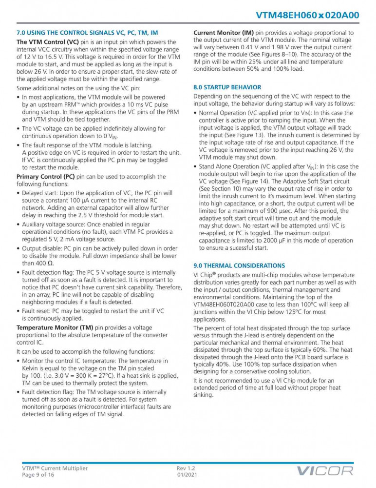 VTM48EH060M020A00 datasheet page 9