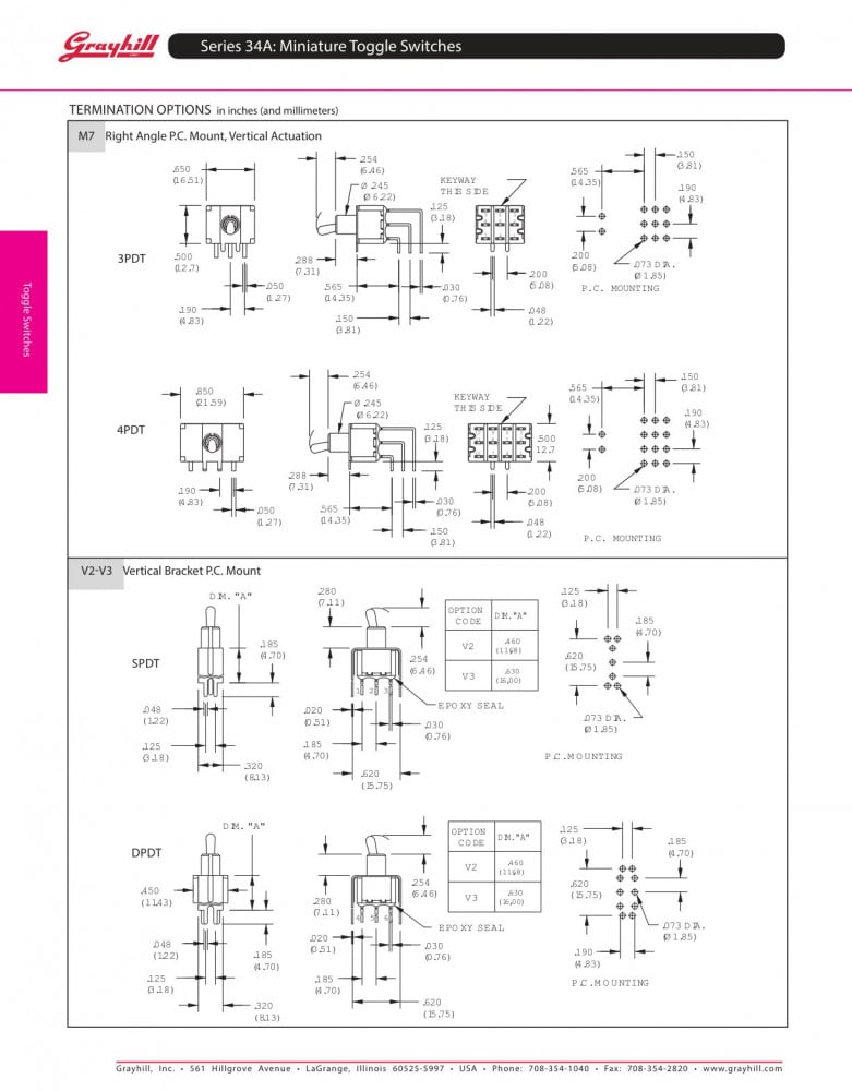 Grayhill Series 34A technical document page 5