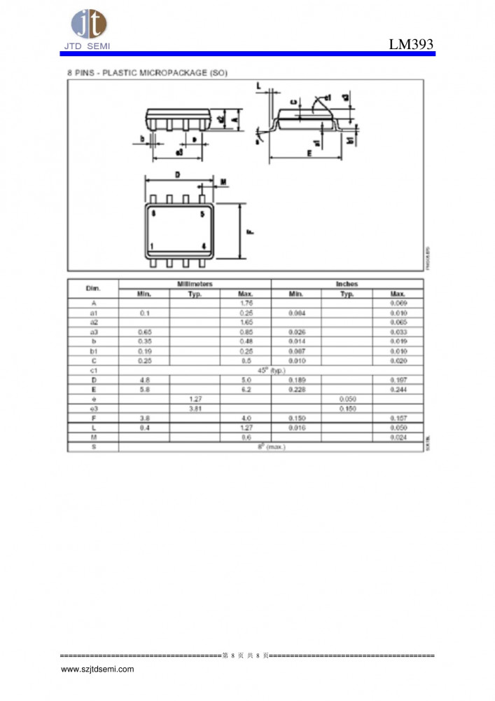 JTDLM393 datasheet page 8