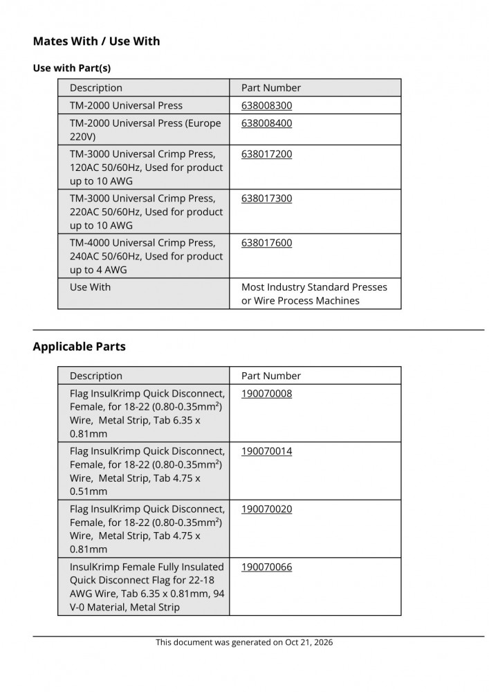 Molex 638026200 technical document preview, page 3