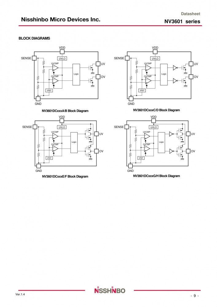 NV3601 datasheet page 9