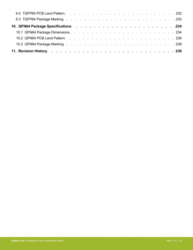 EFM32GG12 datasheet page image 10