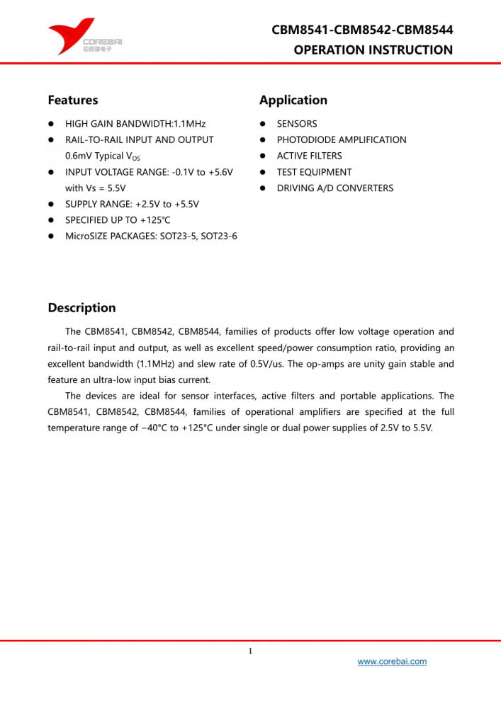 CBM8544ATS14 datasheet page 1