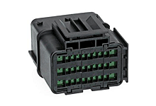 3.33mm / 4.20mm Pitch Hybrid Male Connector, Sealed, 30 Circuits, Black for sale