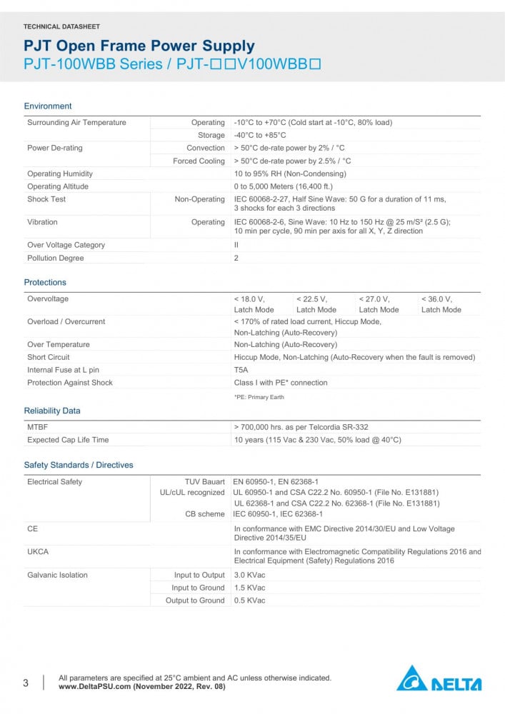 PJT-12V100WBBA datasheet page 3