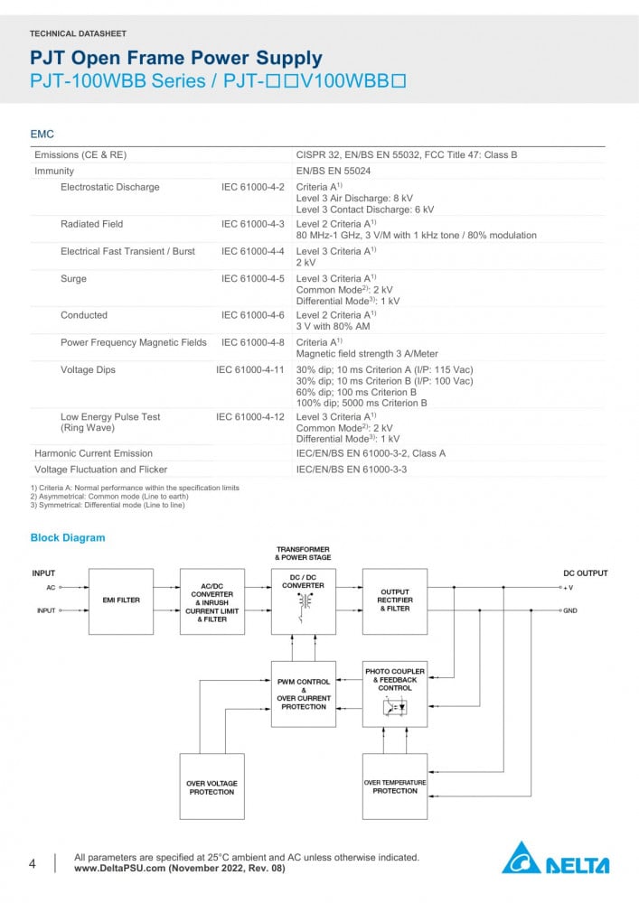 PJT-12V100WBBA datasheet page 4