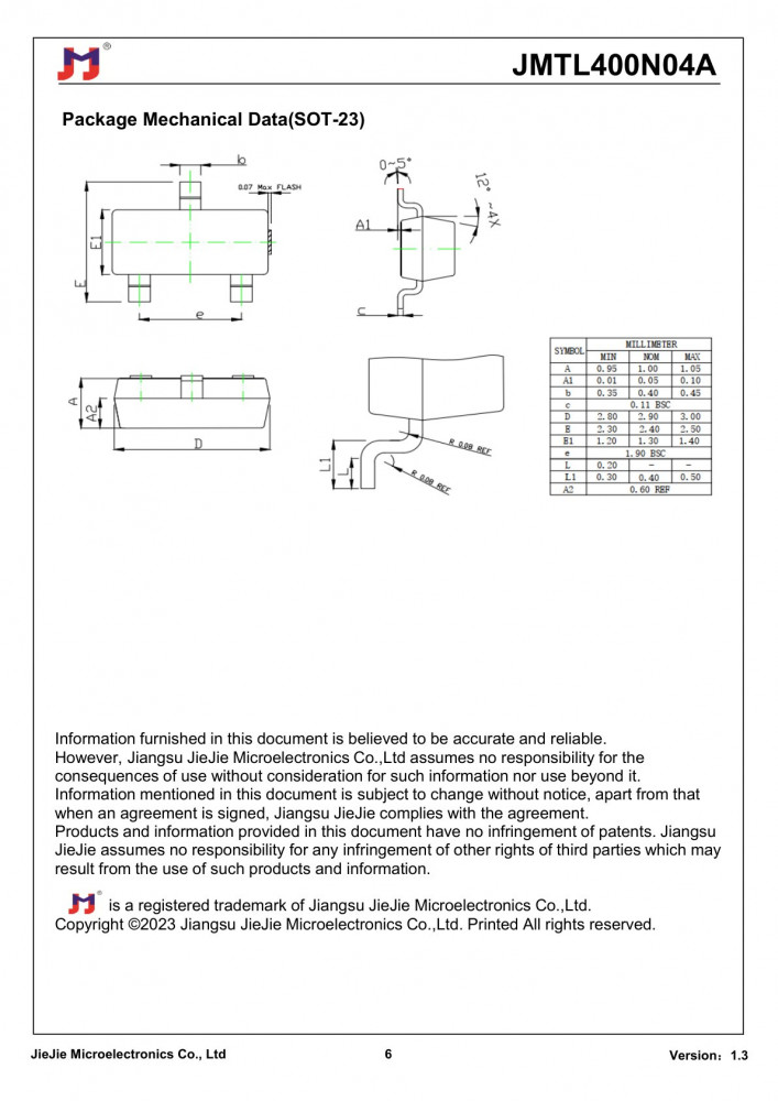 JMTL400N04A datasheet page 6